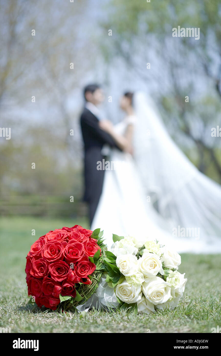 Wedding a bridegroom and a bride Stock Photo - Alamy