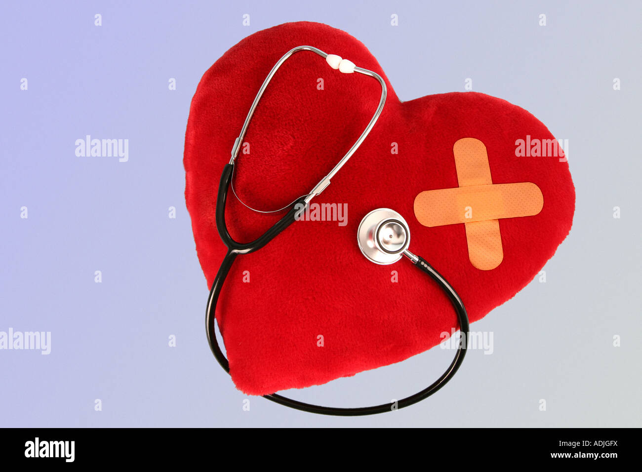 hurted heart and a stethoscope Stock Photo - Alamy