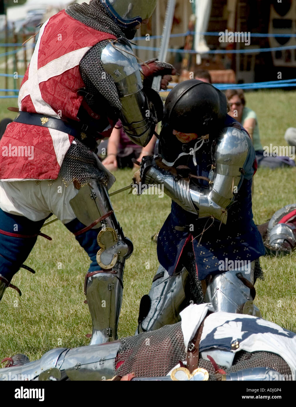 medieval knights fighting in tournament Stock Photo - Alamy