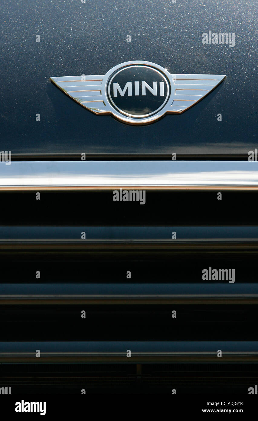 Mini car badge Stock Photo - Alamy