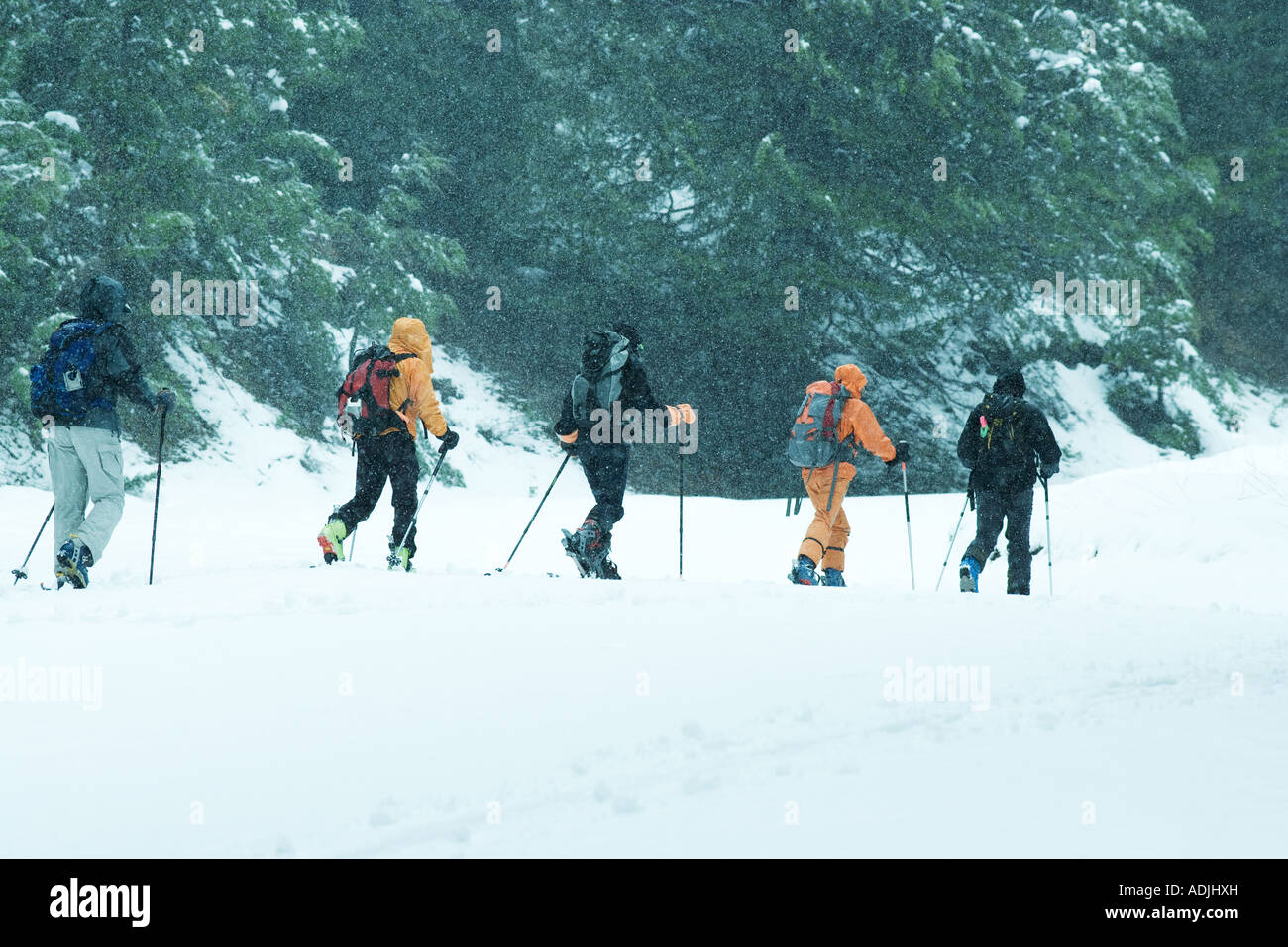Single file movement hi-res stock photography and images - Alamy