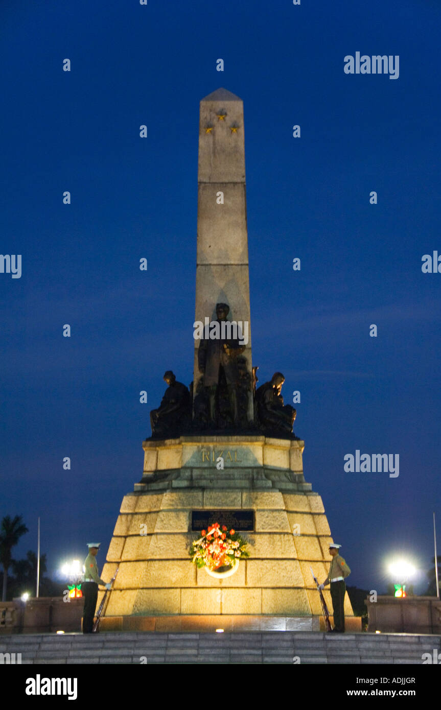 Philippines Manila Rizal Park Luneta Rizal Memorial Monument Stock ...