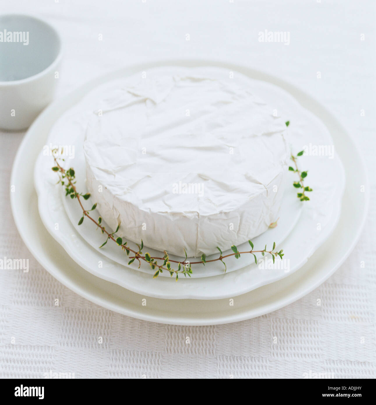brie cheese plate dish cheese dairy food buds cup Stock Photo - Alamy