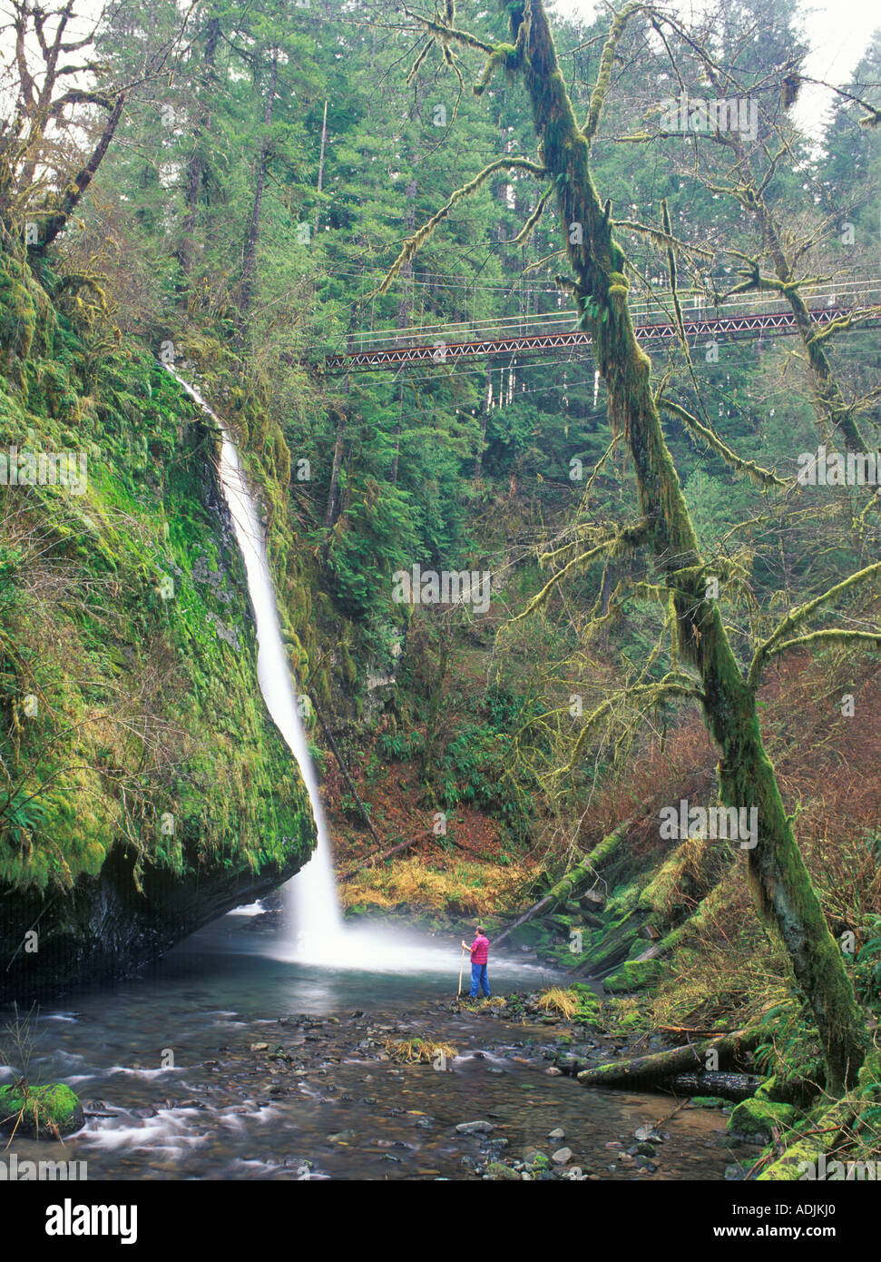 Waterfalls with bridges hi-res stock photography and images - Alamy