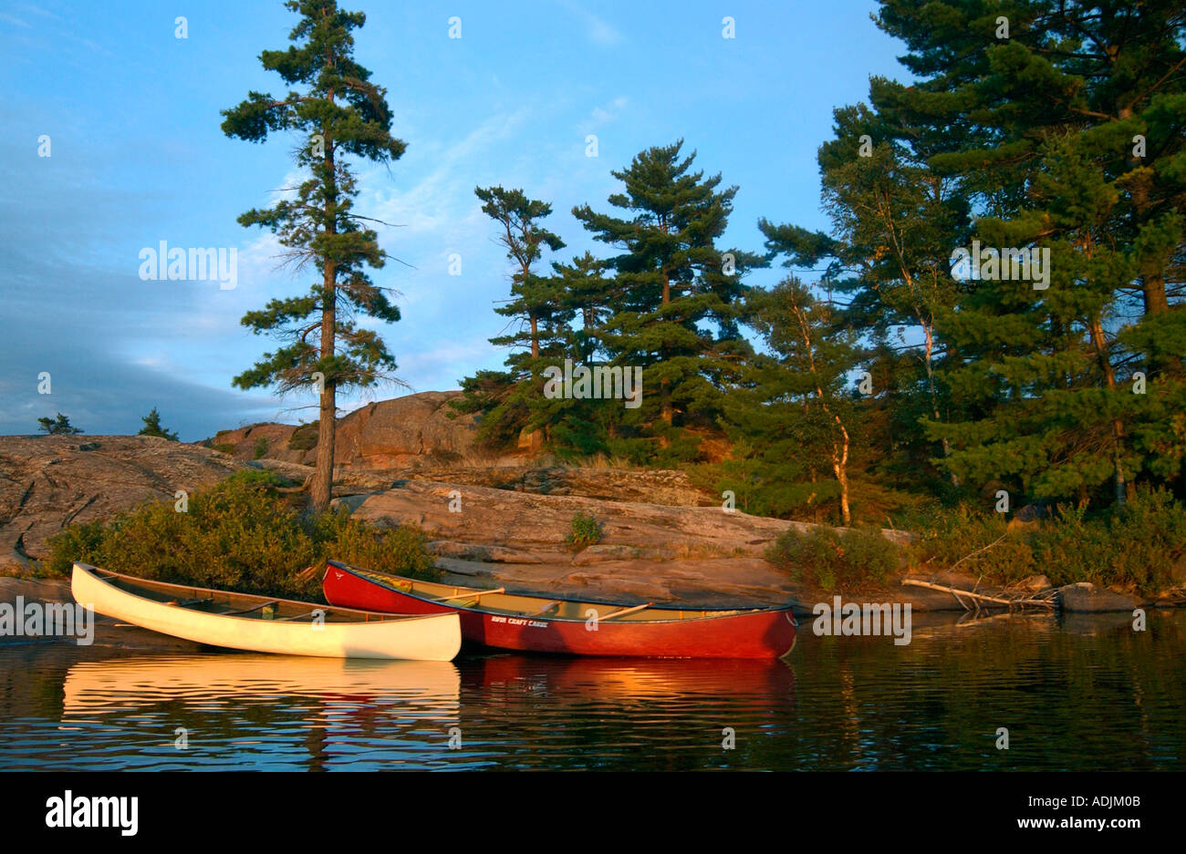 lake nature sunset activity Stock Photo - Alamy