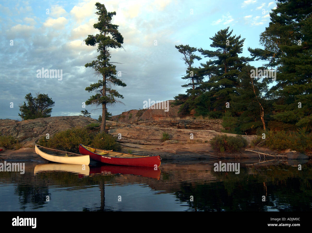 lake nature sunset activity Stock Photo - Alamy