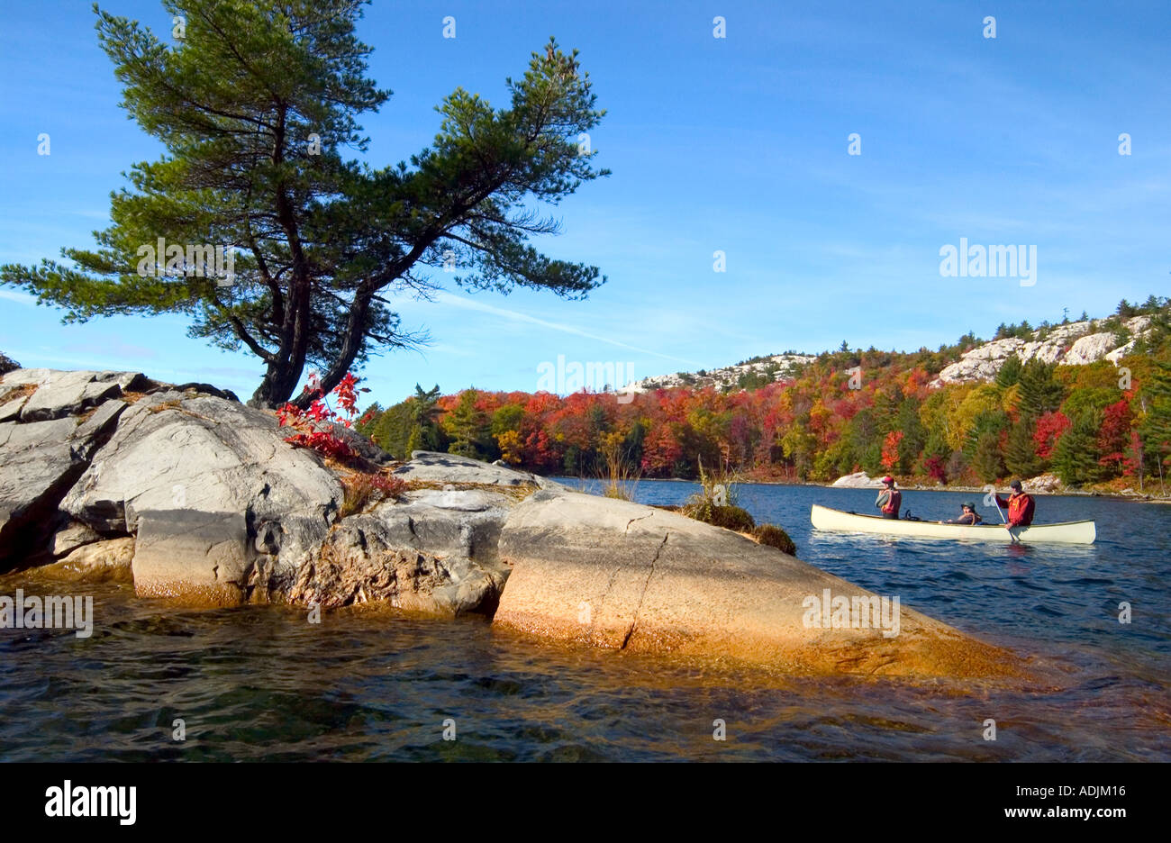 fall scenery lake activity Stock Photo - Alamy
