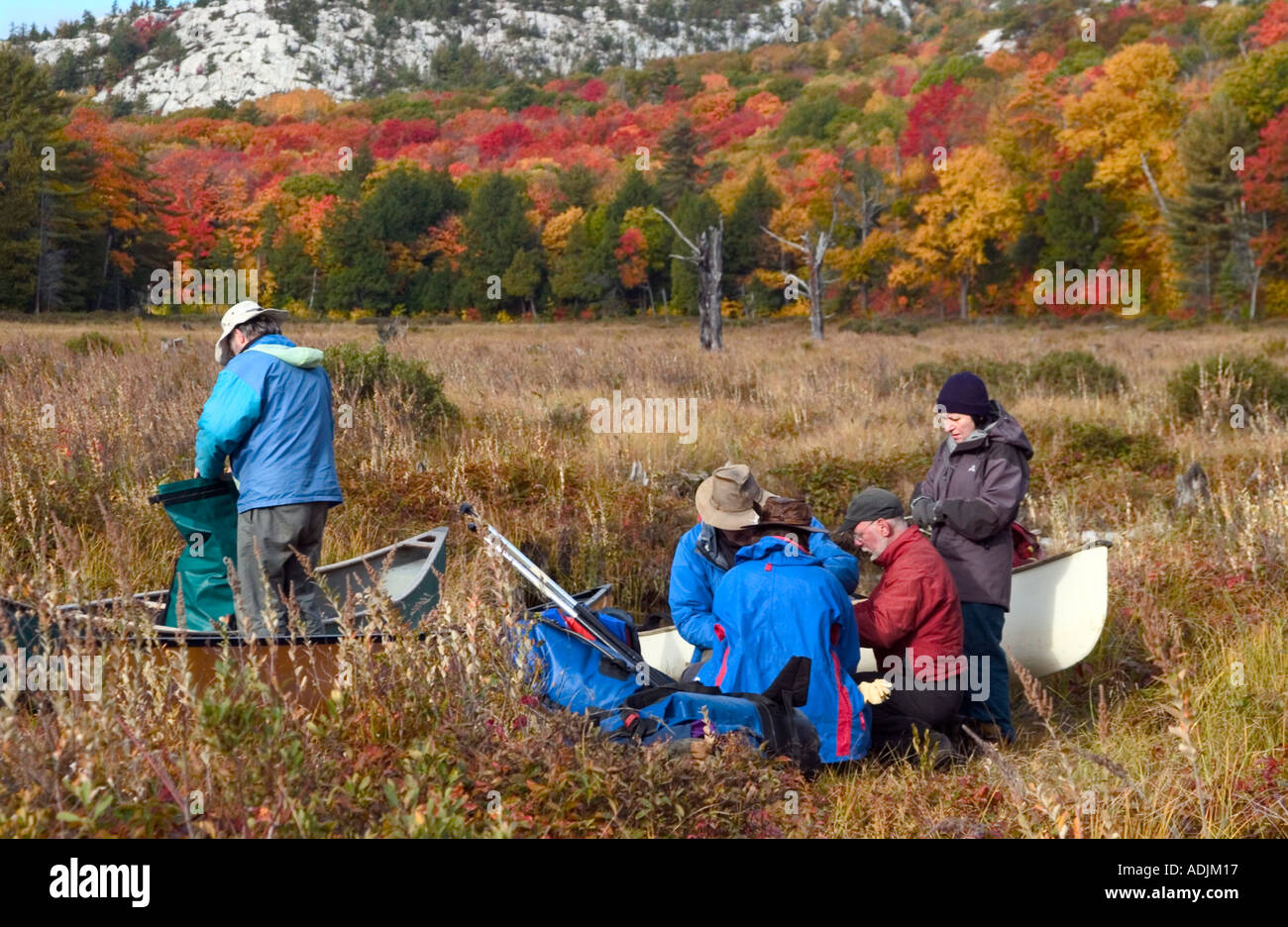 fall scenery lake activity Stock Photo - Alamy