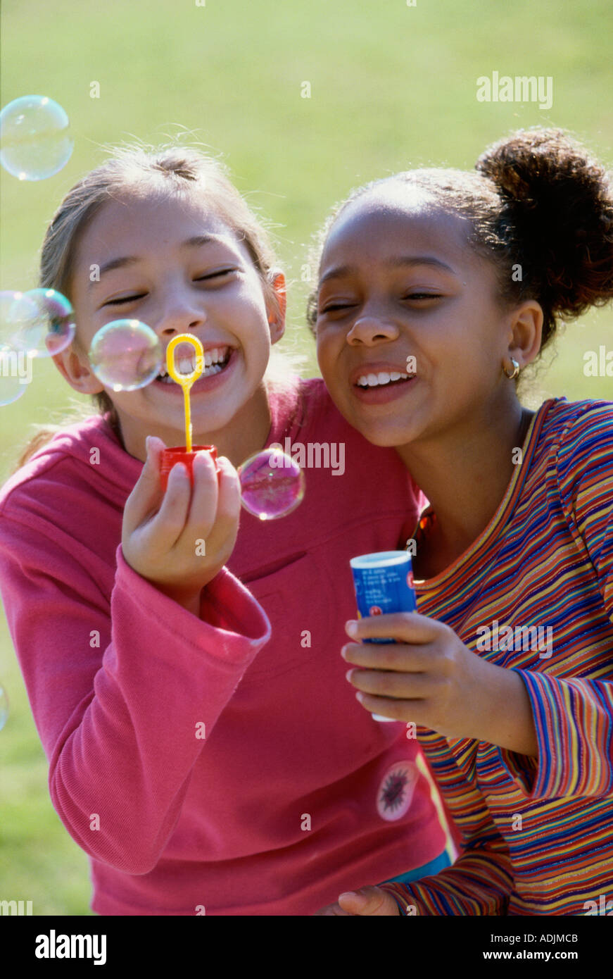Multi ethnic group people colorful bubbles hi-res stock photography and ...