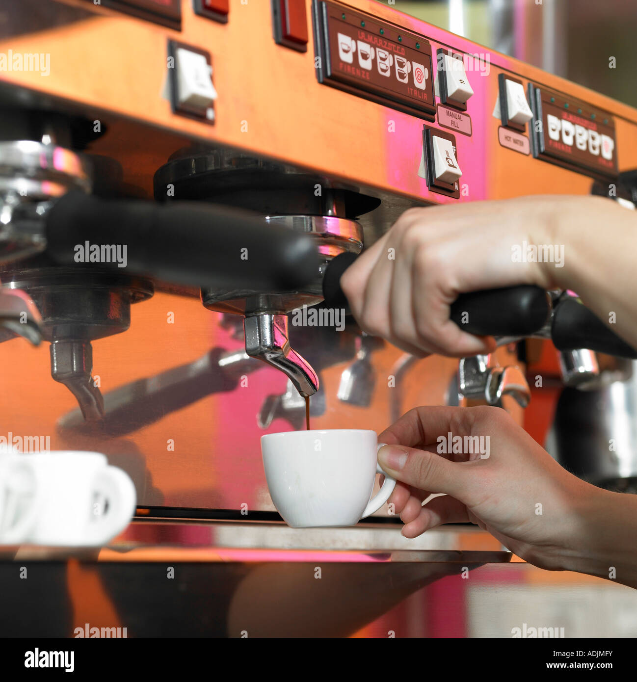 Coffee making machine Stock Photo - Alamy