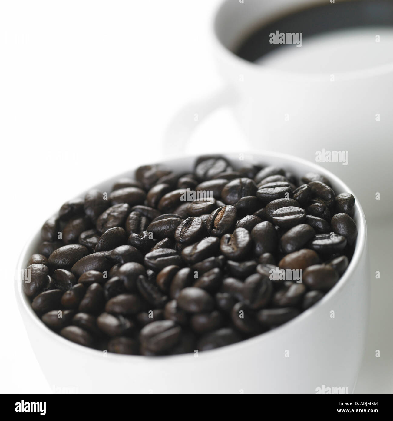 coffee beans bean roasted roast cup Stock Photo - Alamy