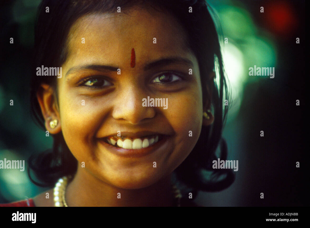 RHS70906 Rural Girl In front of her Home Pala district Kerala India ...