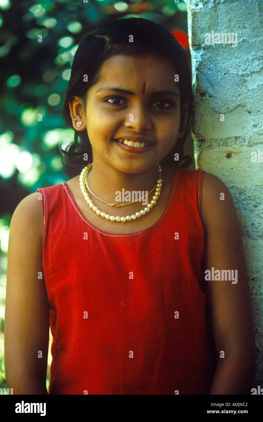 Rural Girl In front of her Home Pala Kerala India Stock Photo - Alamy
