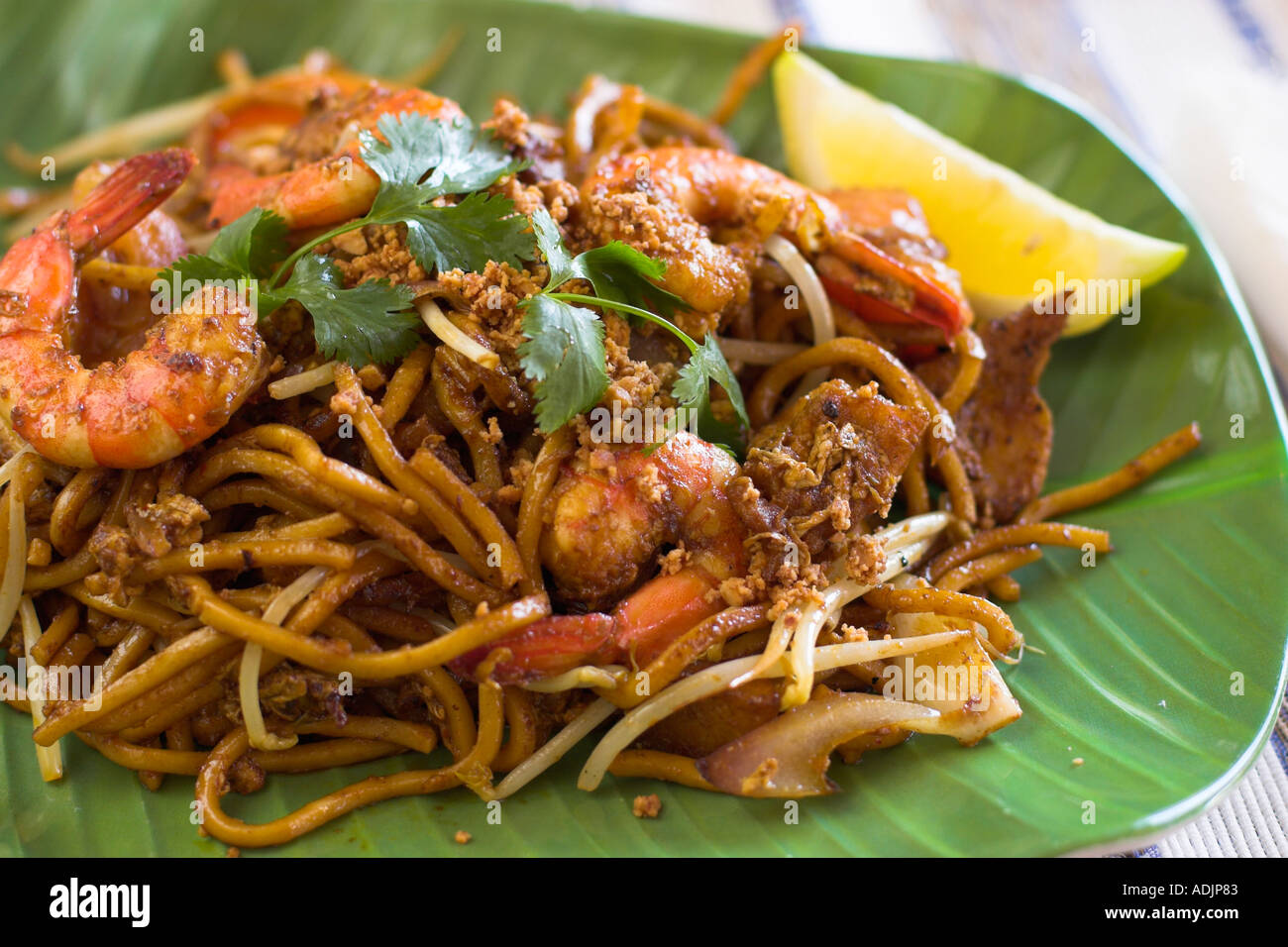 Mee Goreng indian style fried noodles Stock Photo - Alamy
