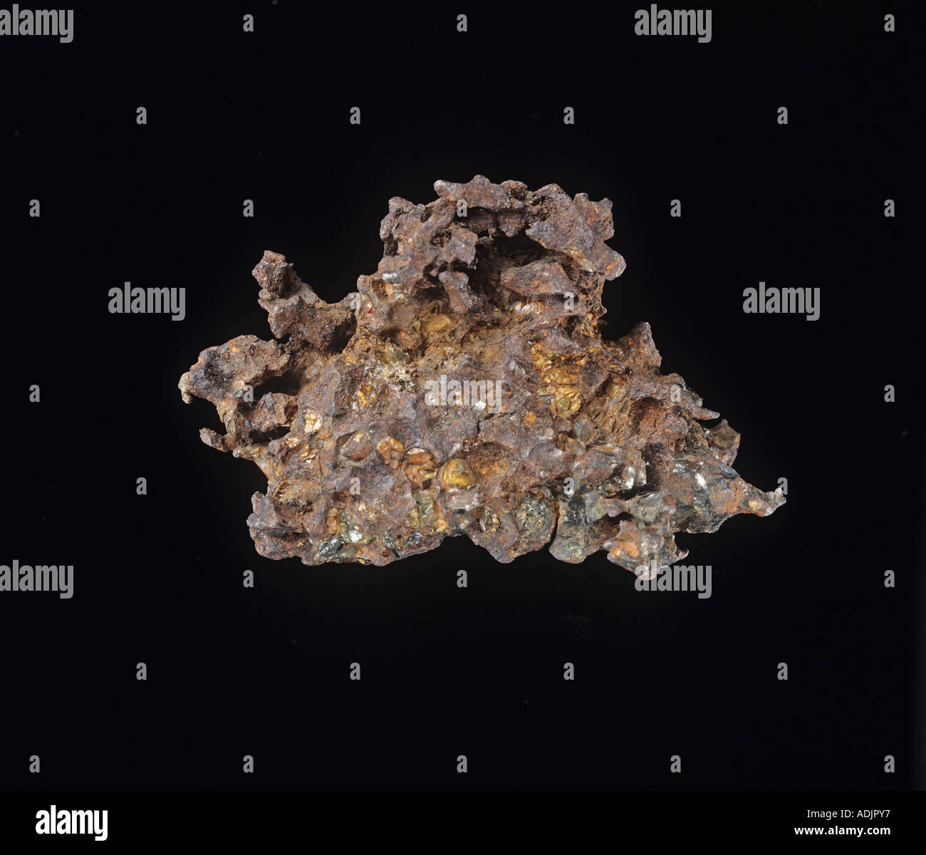 Stony iron meteorite Stock Photo - Alamy