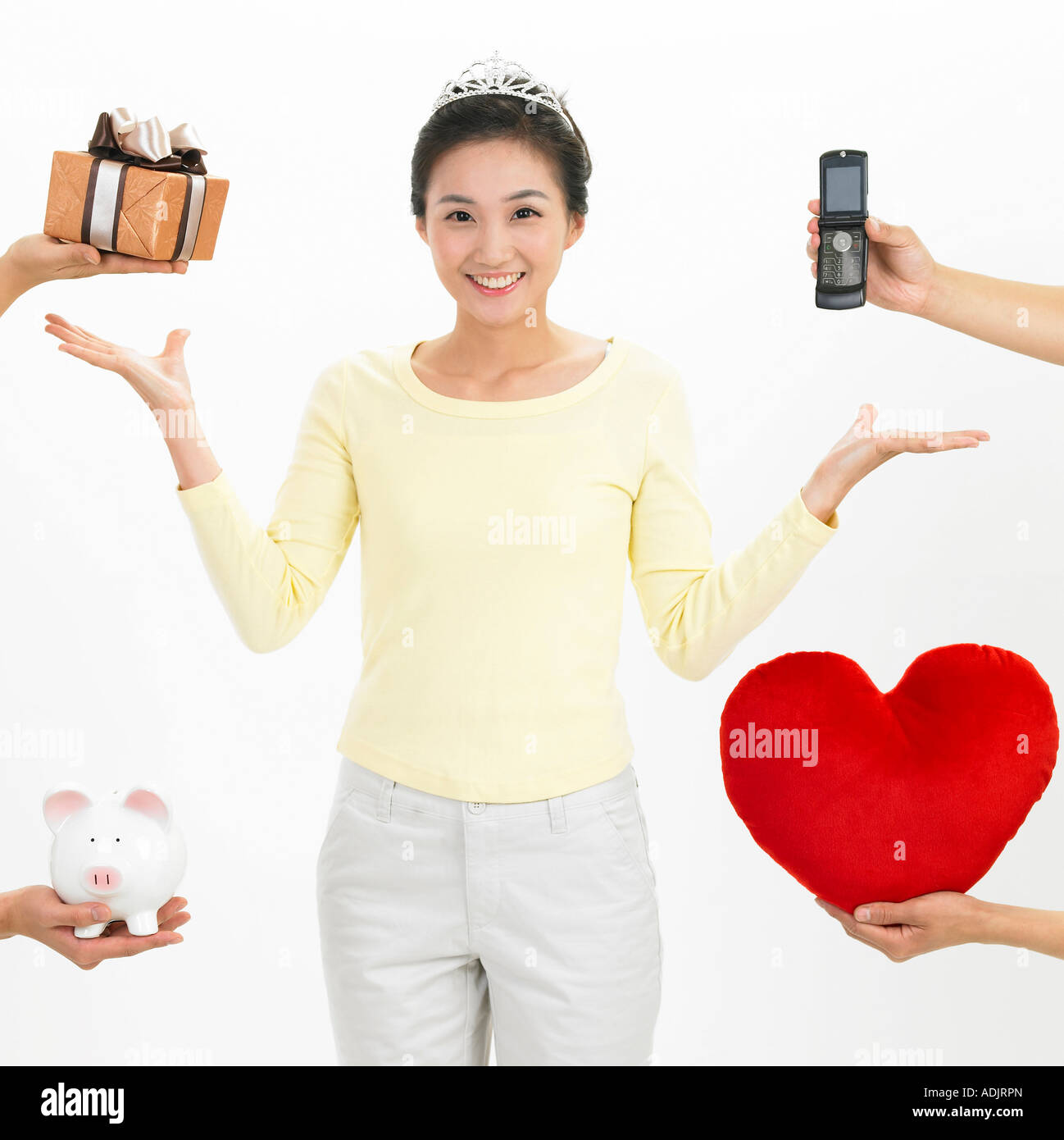 A woman is making a choice Stock Photo - Alamy