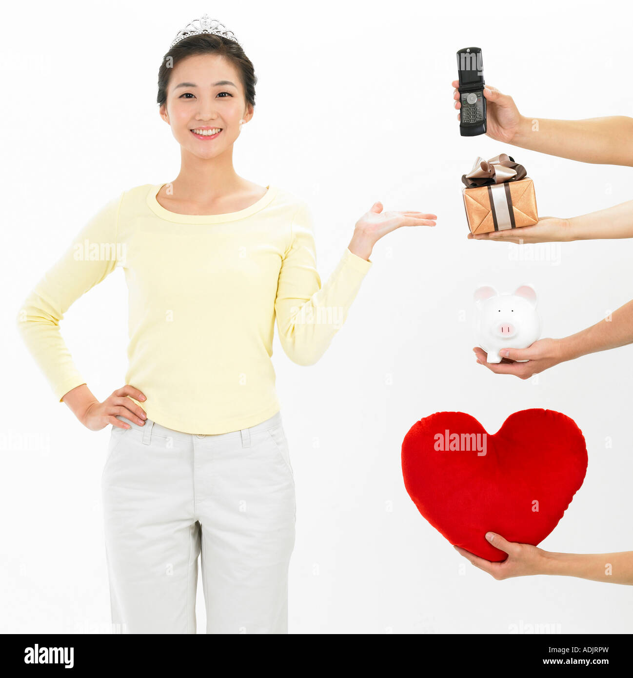 A woman is making a choice Stock Photo - Alamy