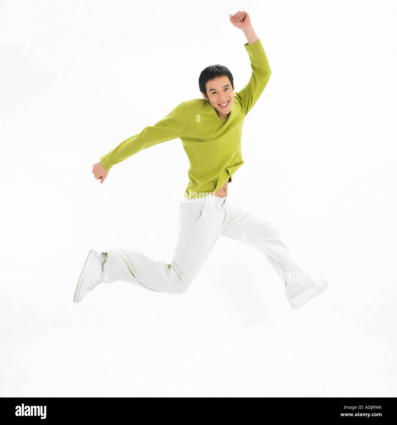 A happy man is jumping up Stock Photo - Alamy