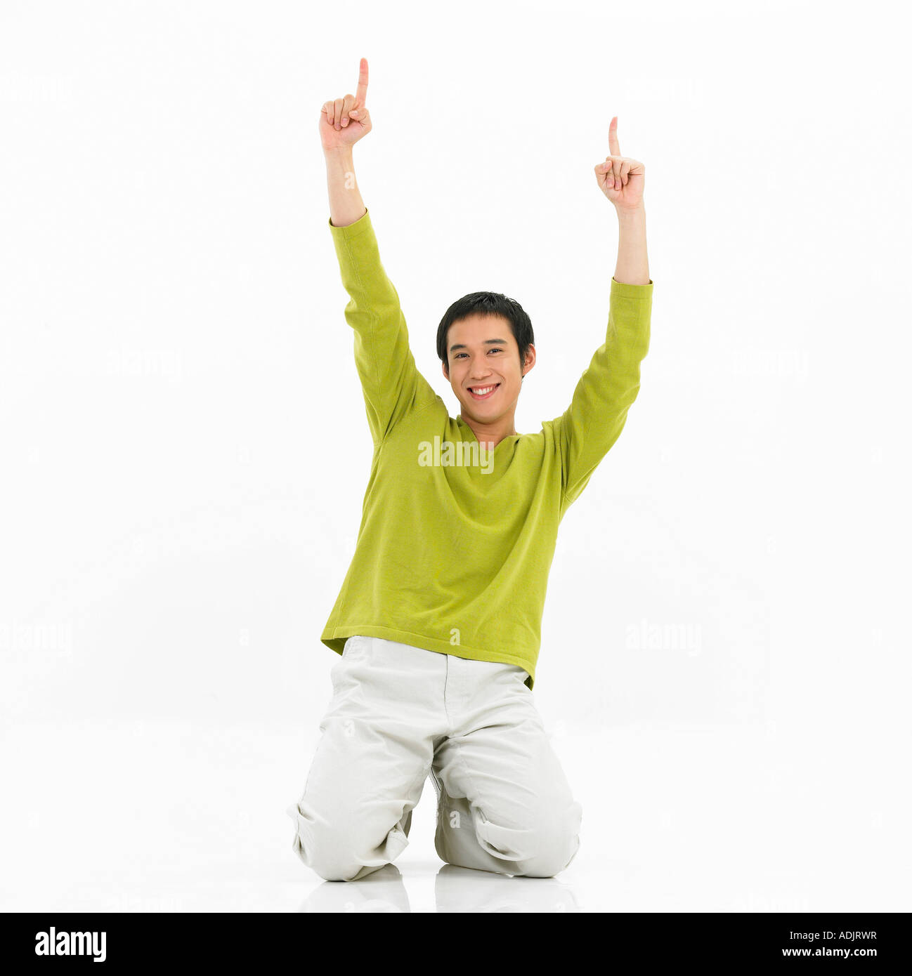 A happy man is cheering Stock Photo - Alamy