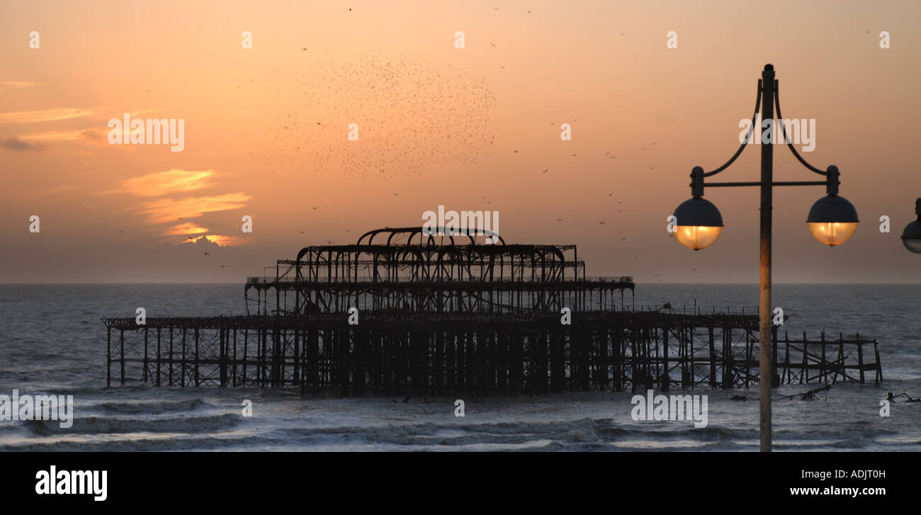 Brighton palace pier fire hi-res stock photography and images - Alamy