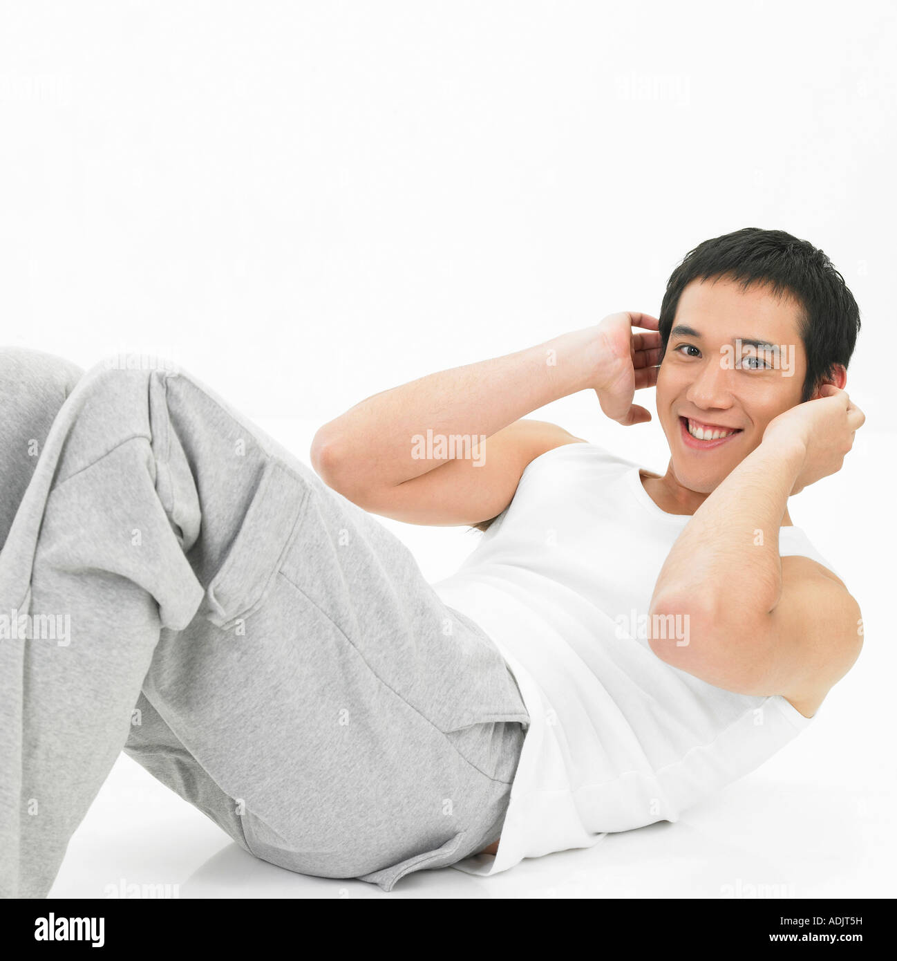 A man is doing sit-up Stock Photo - Alamy