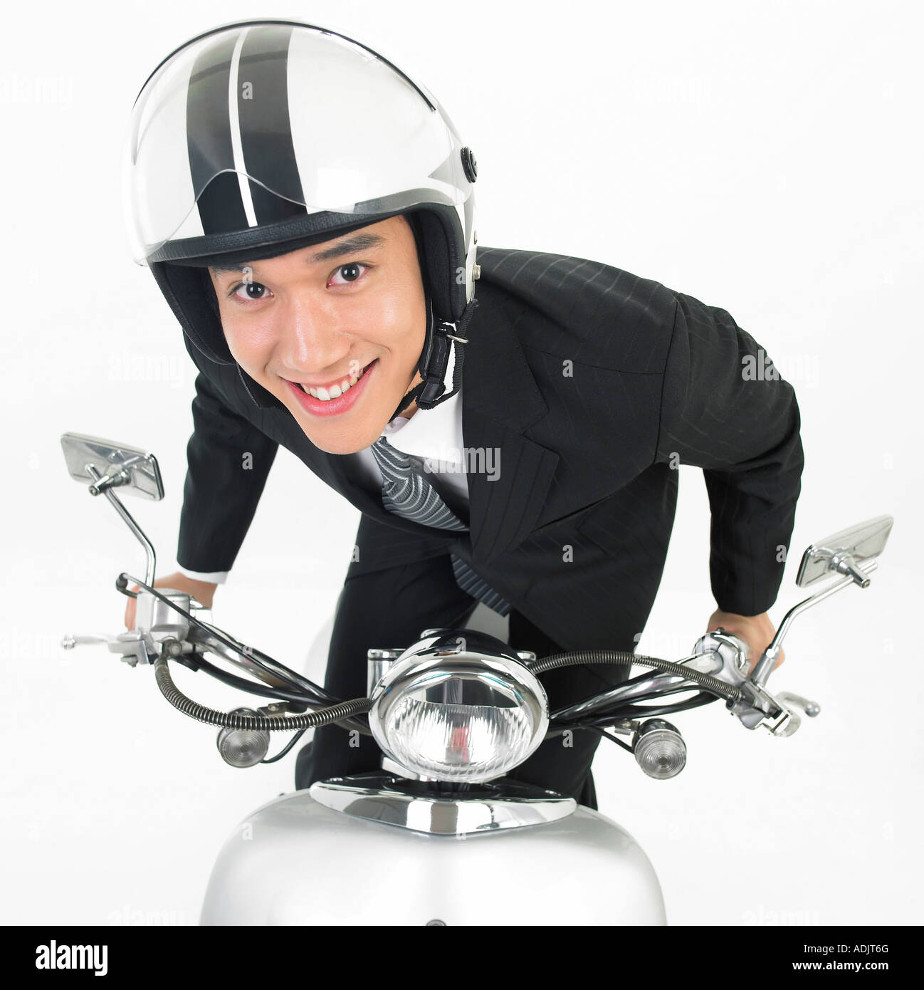 A man drives a motorcycle Stock Photo - Alamy