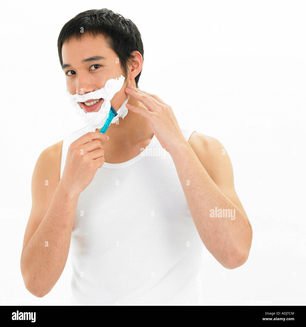 A man shaving Stock Photo - Alamy