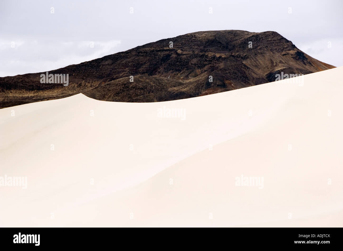 USA Nevada desert sand dunes and recreation area scenery on US Route 50 ...