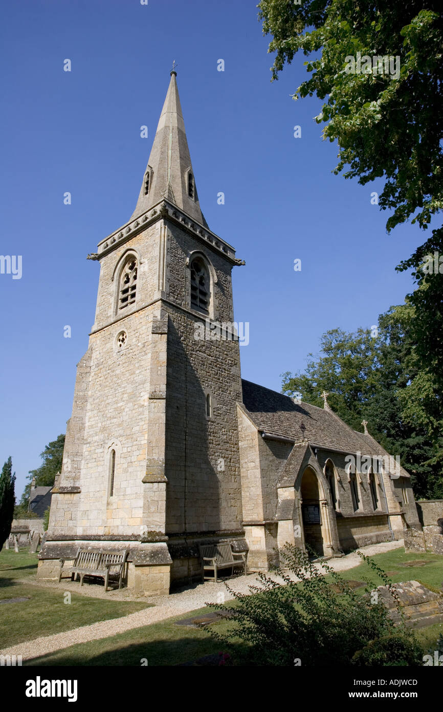 Parish church of St Mary Lower Slaughter Cotswolds UK Stock Photo - Alamy