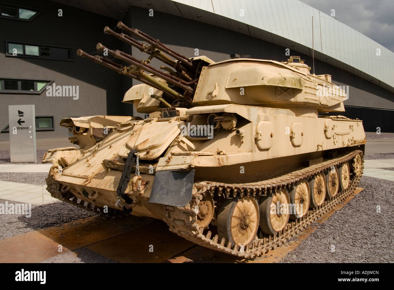 ZSU -23- 4 'Shilka' 23 mm Self Propelled Anti-aircraft gun outside the ...