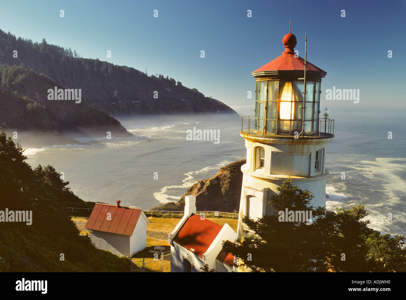 Lighthouse and power lines hi-res stock photography and images - Alamy