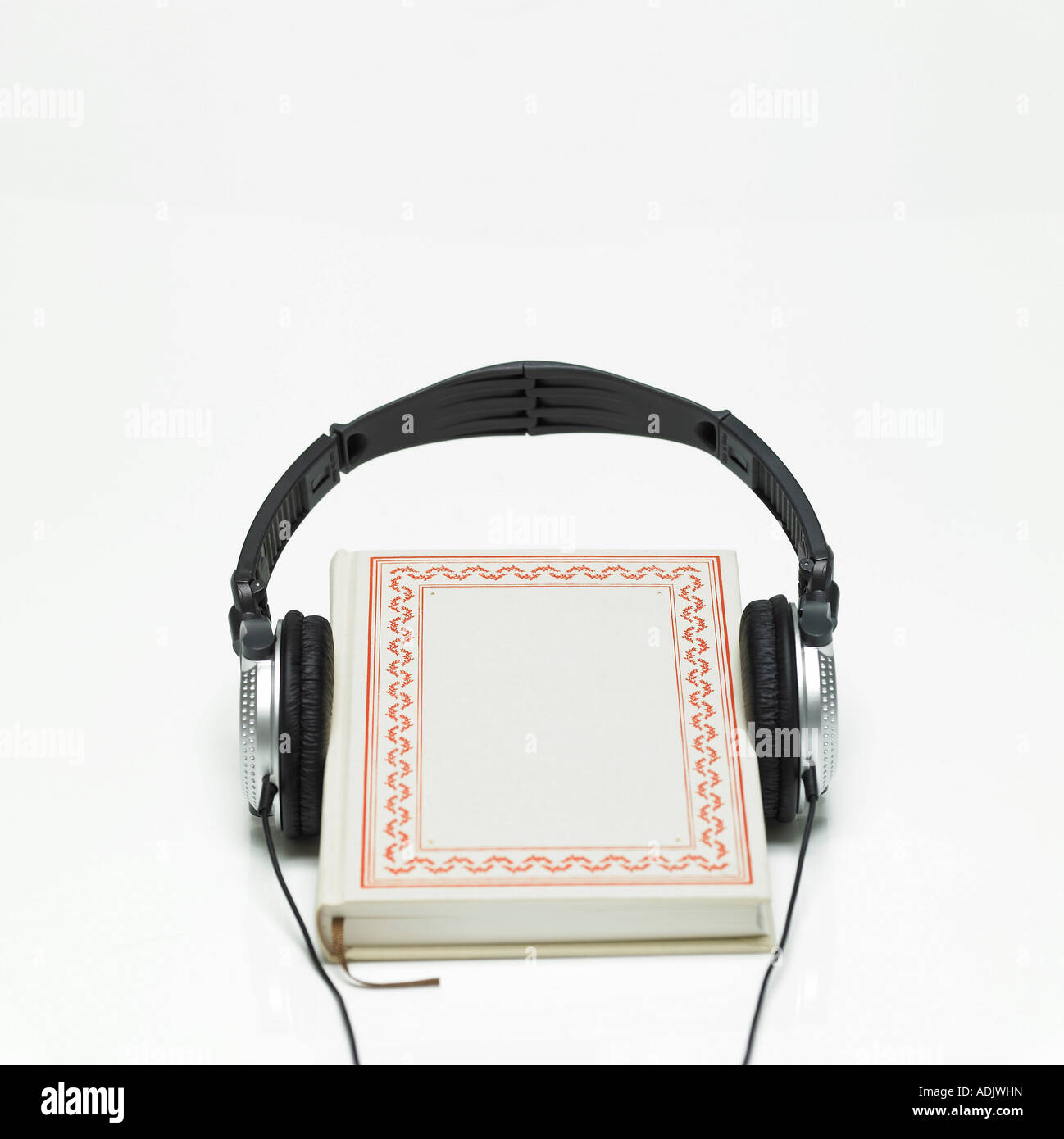 A book having headphone Stock Photo - Alamy