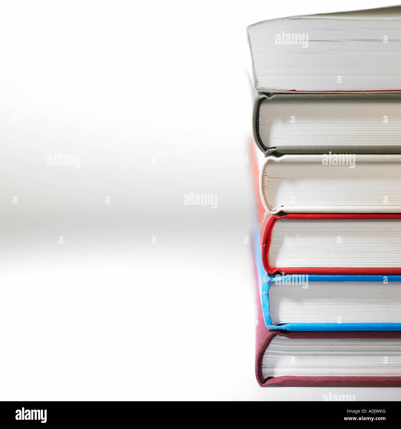 Many books are piled Stock Photo - Alamy