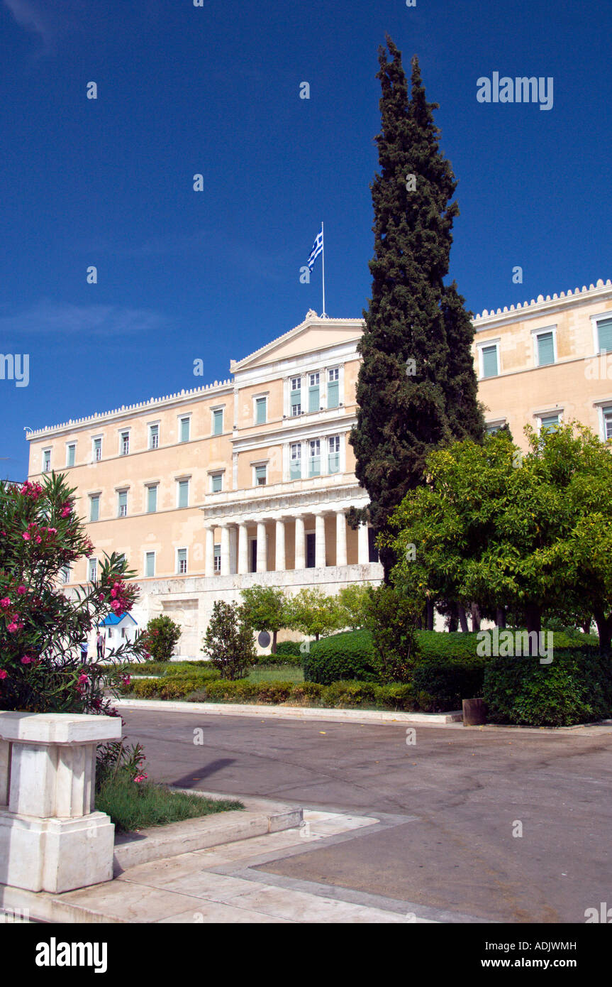 The national parliament buildings of Greece in Athens Greece Stock ...
