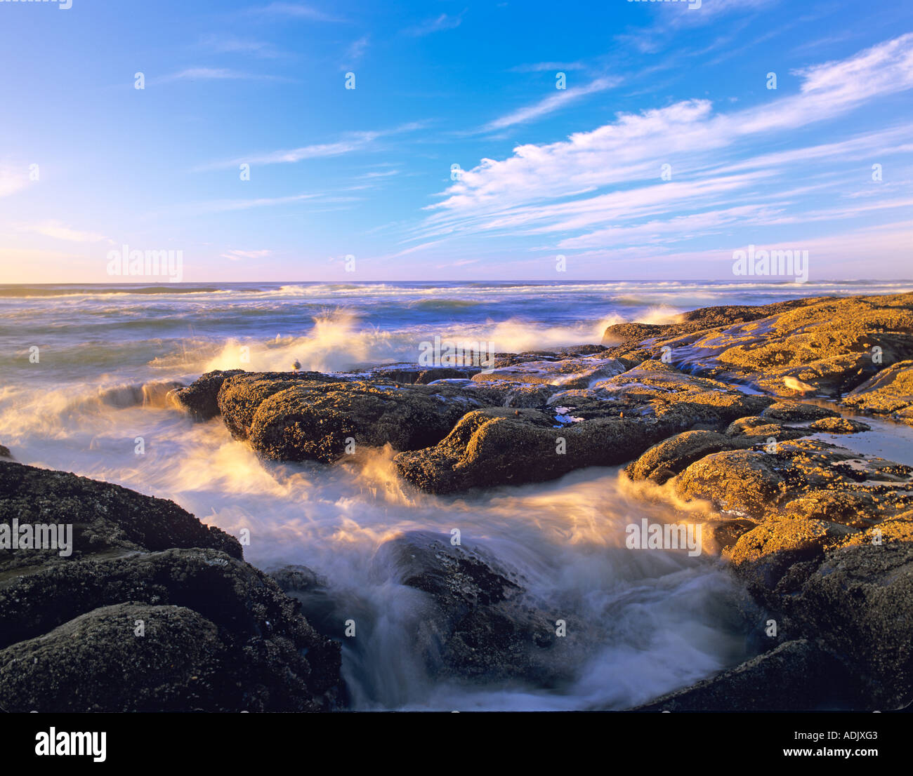 Tidepool reflection of sunset and clouds hi-res stock photography and ...
