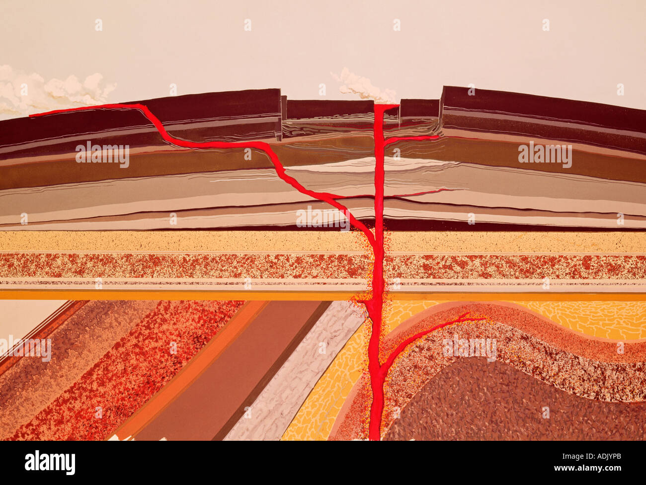 Volcano diagram hi-res stock photography and images - Alamy