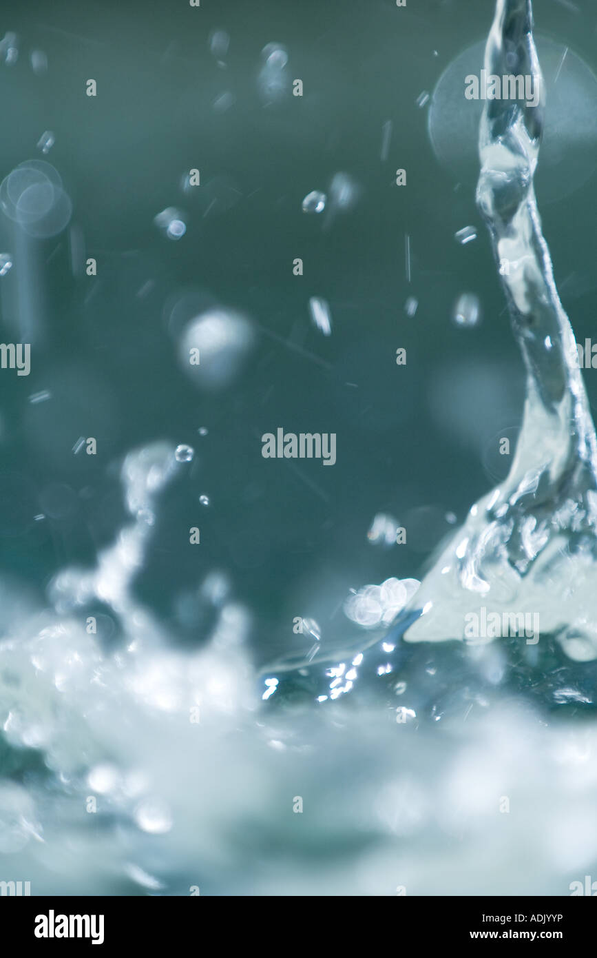 Water splashing, extreme close-up Stock Photo - Alamy
