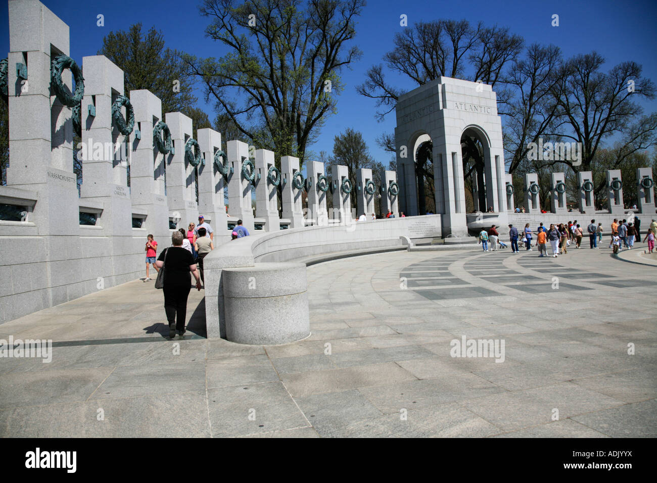World War two, WW-II Memorial, Washington DC, USA Stock Photo - Alamy