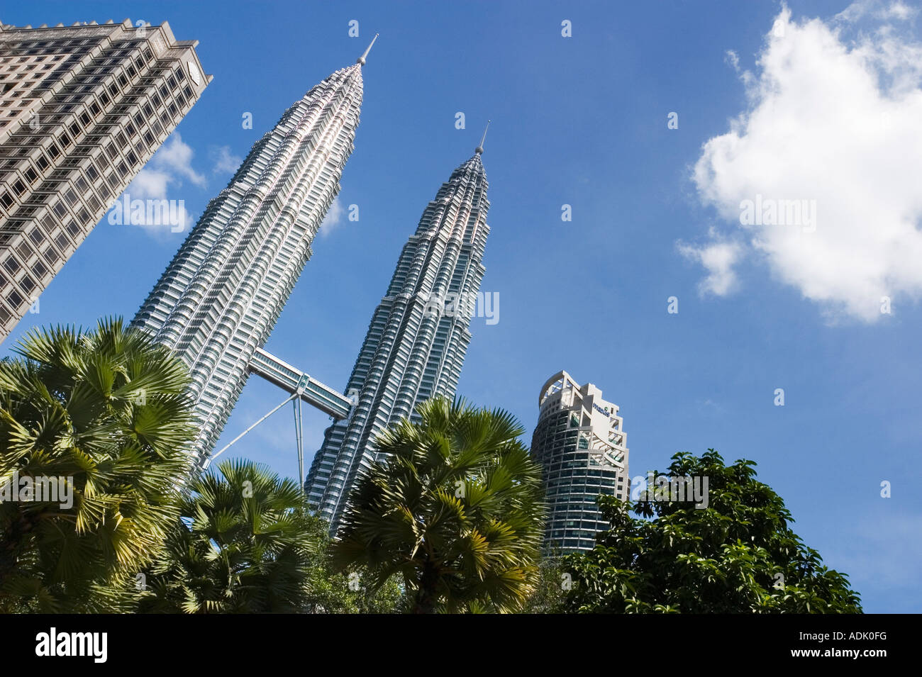 KLCC Towers in Kuala Lumpur, Malaysia. Formerly Petronas Towers Stock ...