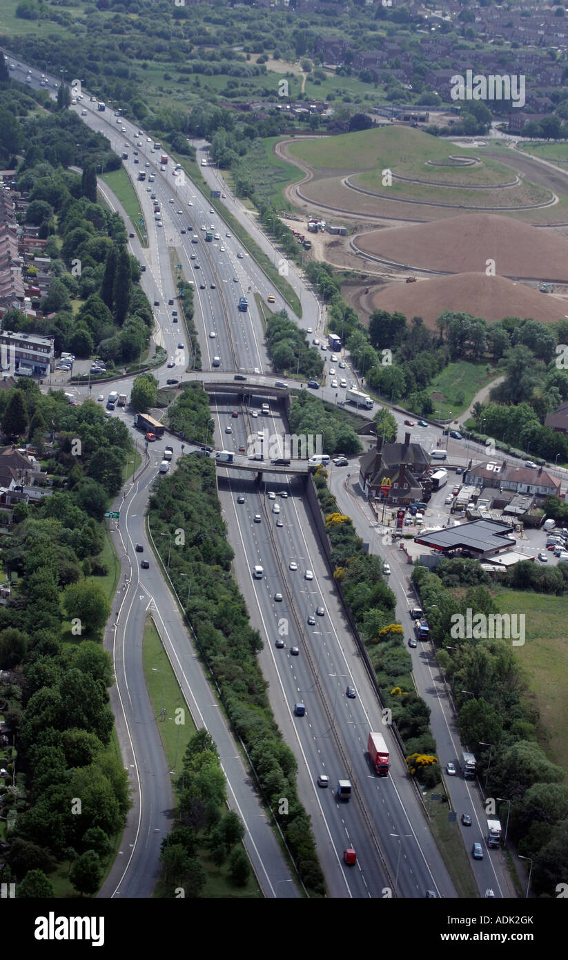 Target Roundabout A40 Motorway Aerial views of Ealing Northolt. West ...