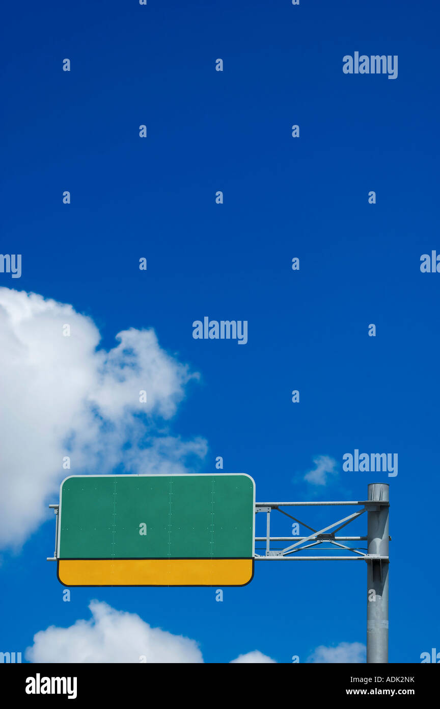 Blank Highway Sign Stock Photo - Alamy