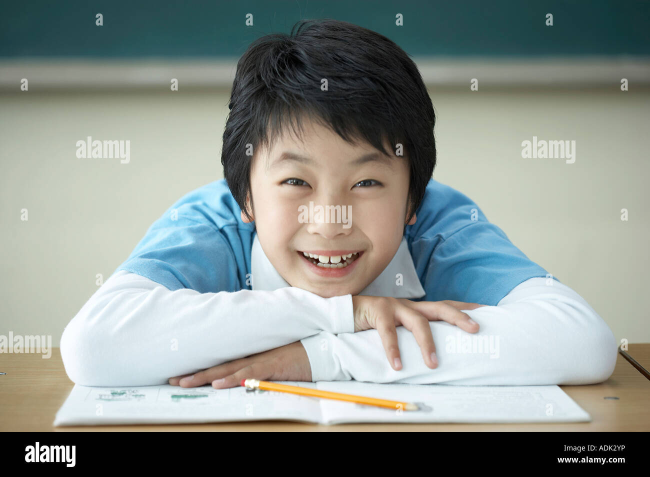 A boy in the classroom Stock Photo - Alamy
