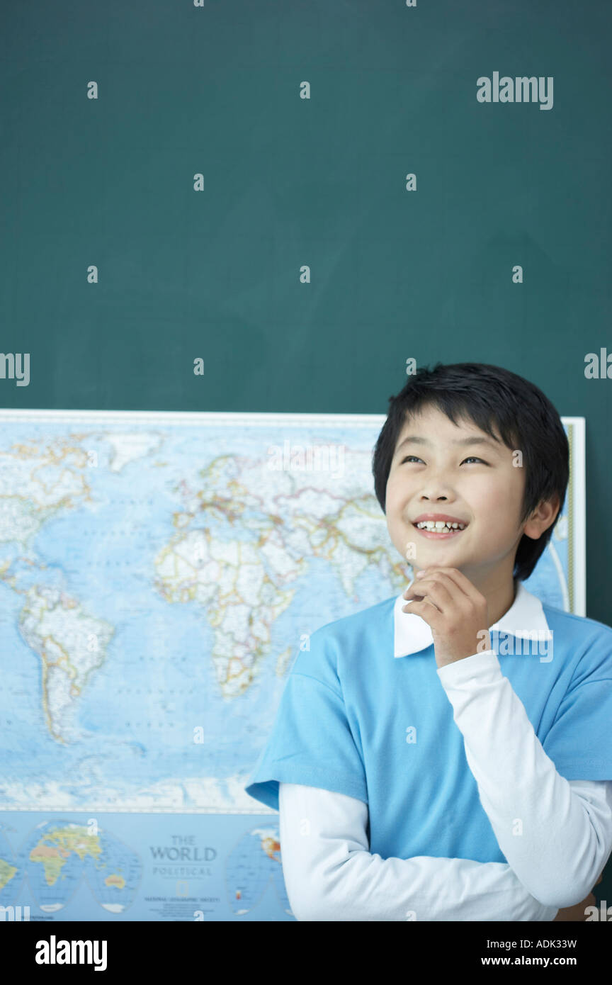 A boy in the classroom Stock Photo - Alamy