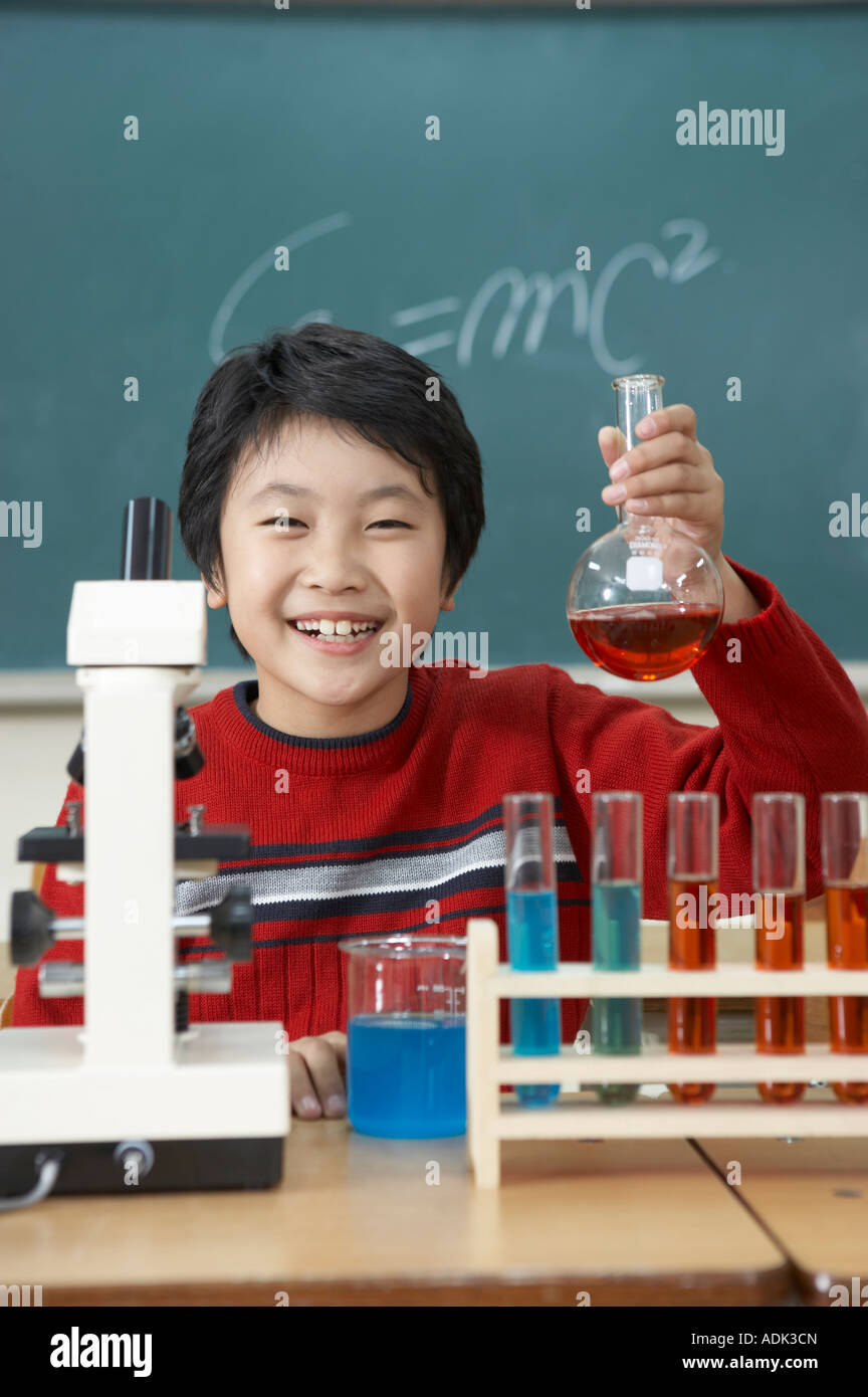 A boy in the laboratory Stock Photo - Alamy