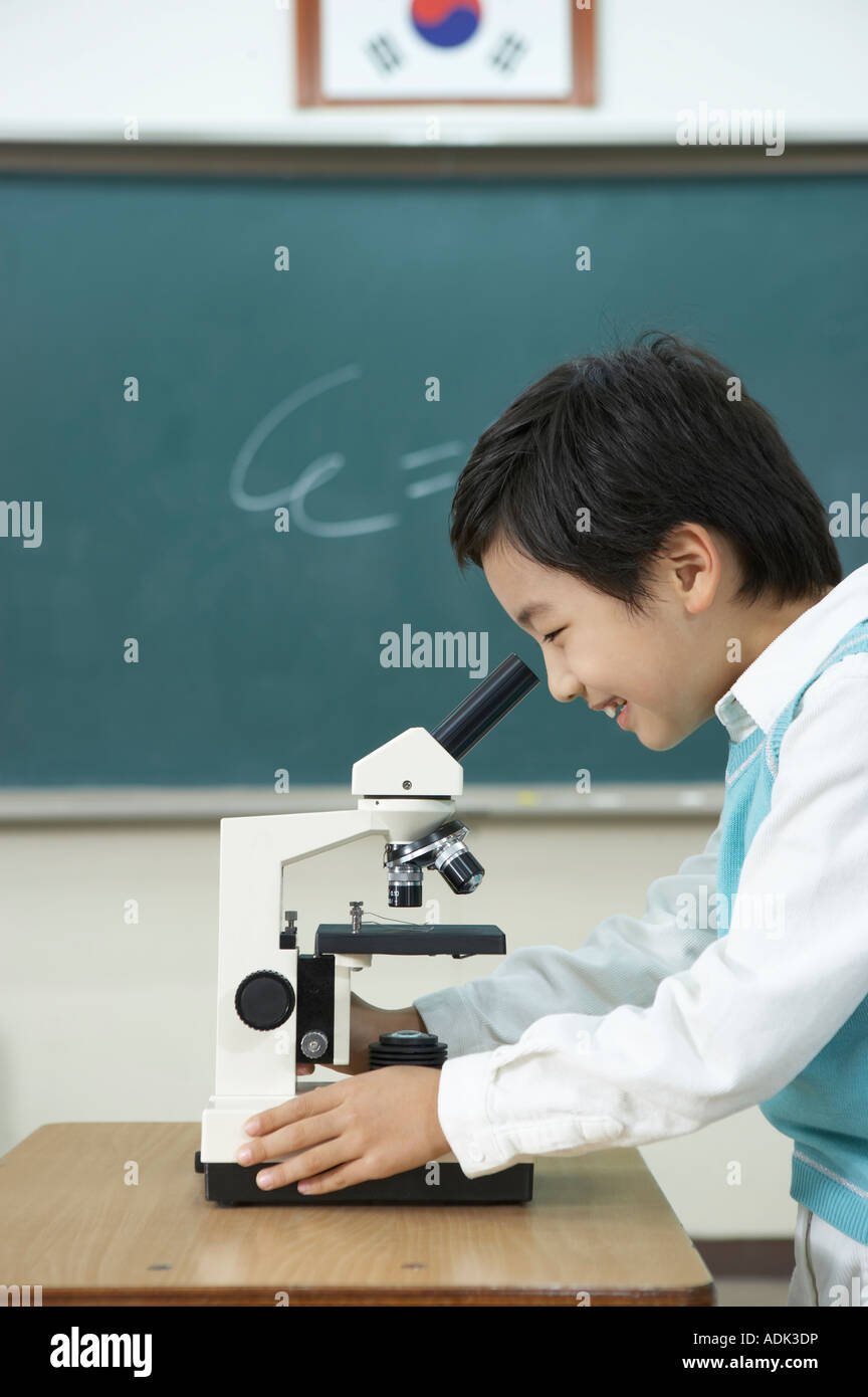 A boy in the class Stock Photo - Alamy