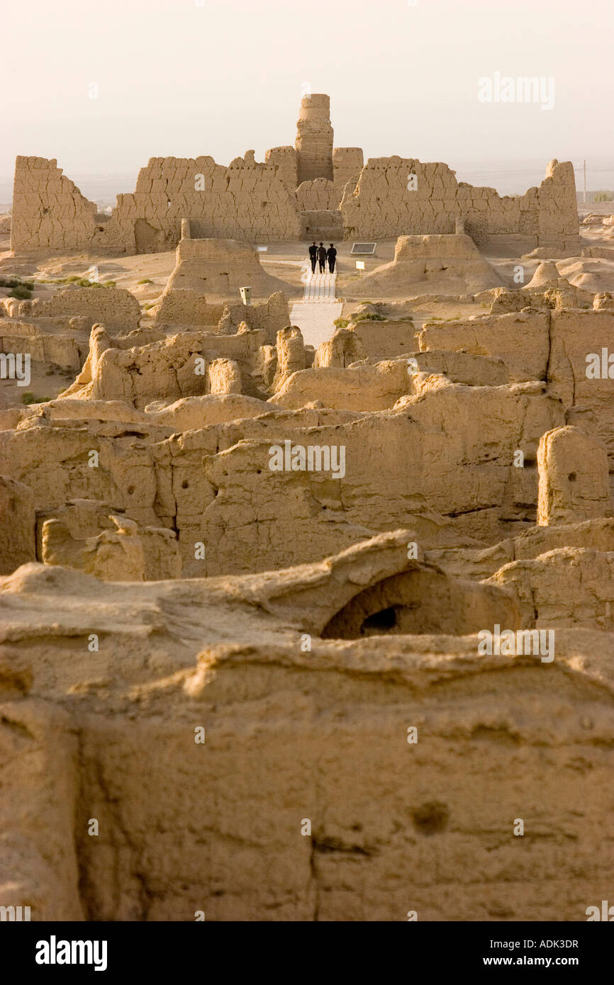 The ruins of the ancient city of Jiaohe or Jiaohegucheng near Turpan ...