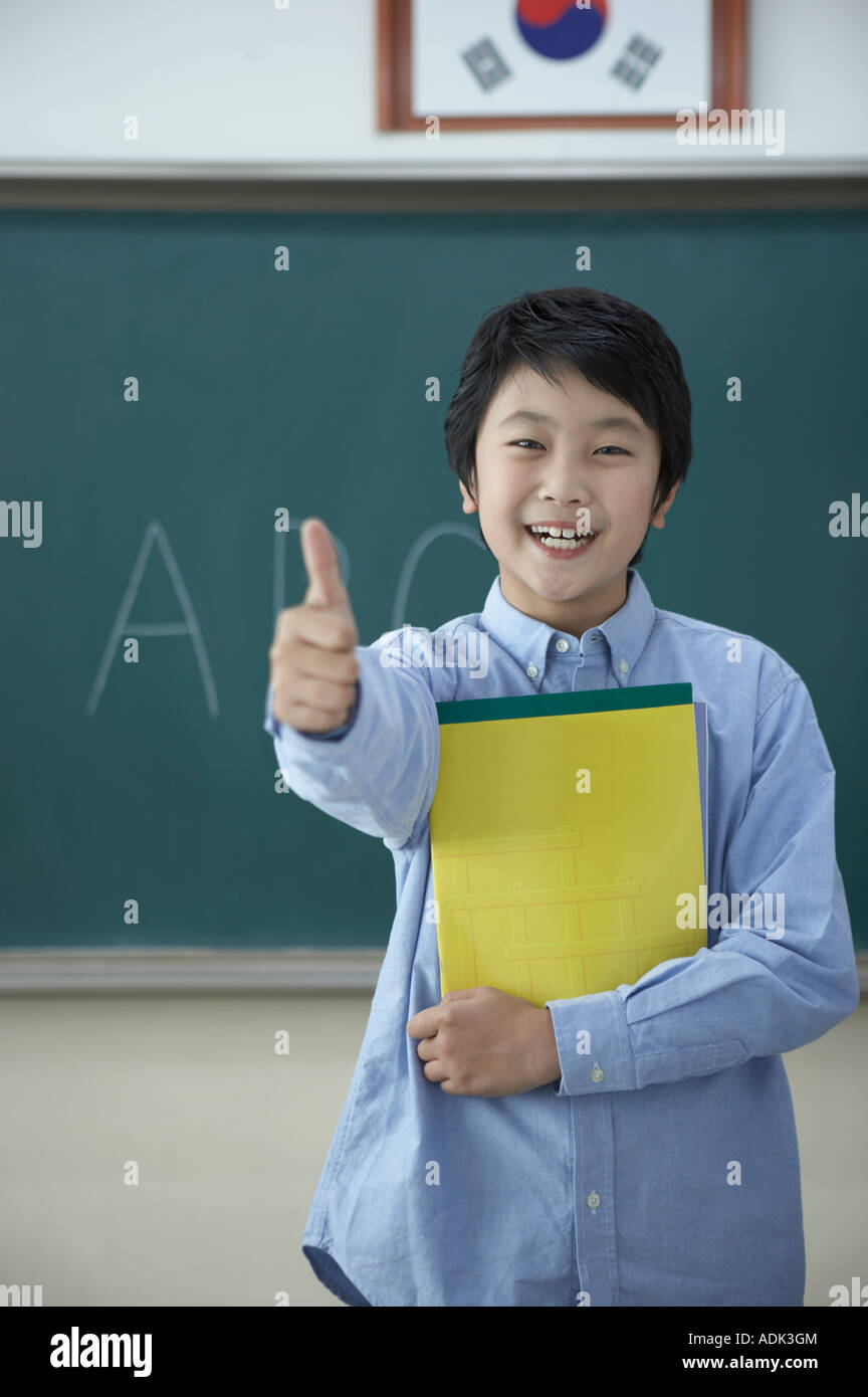 A boy in the class Stock Photo - Alamy