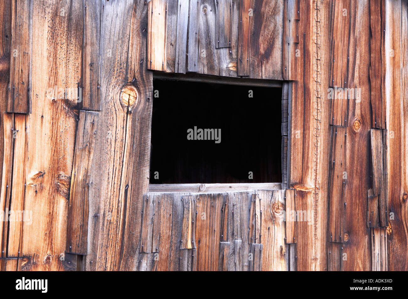 Weathered barn boards with window Abandoned barn in Freemont National ...