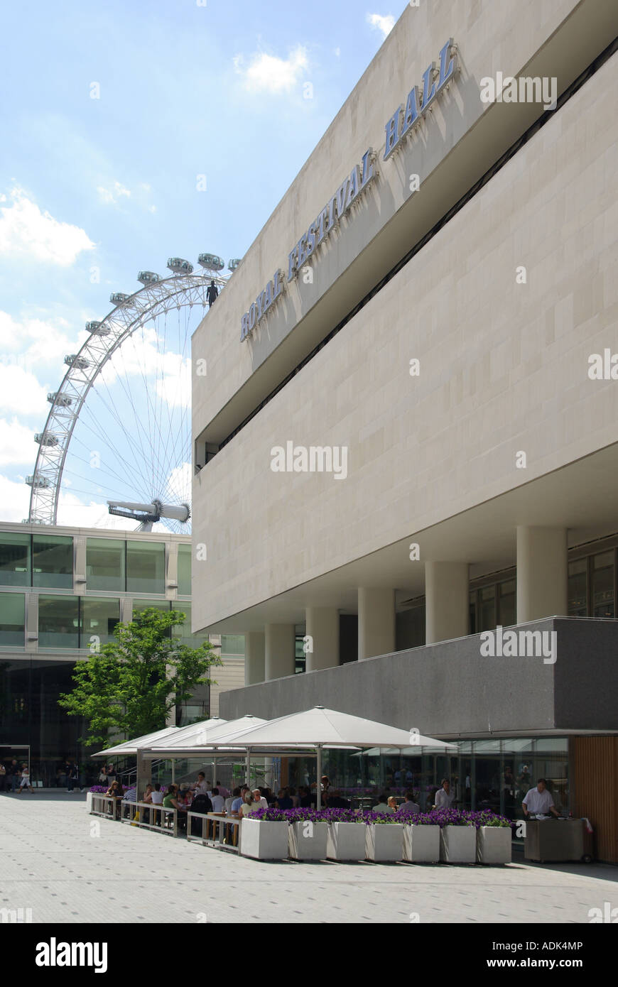 Waterloo Royal Festival Hall on the South Bank leisure complex with ...