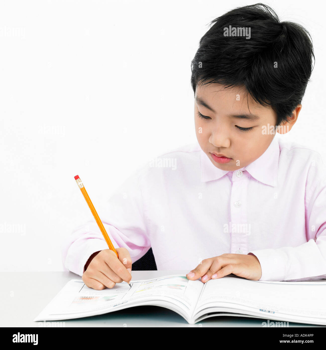 A child studying hard hi-res stock photography and images - Alamy